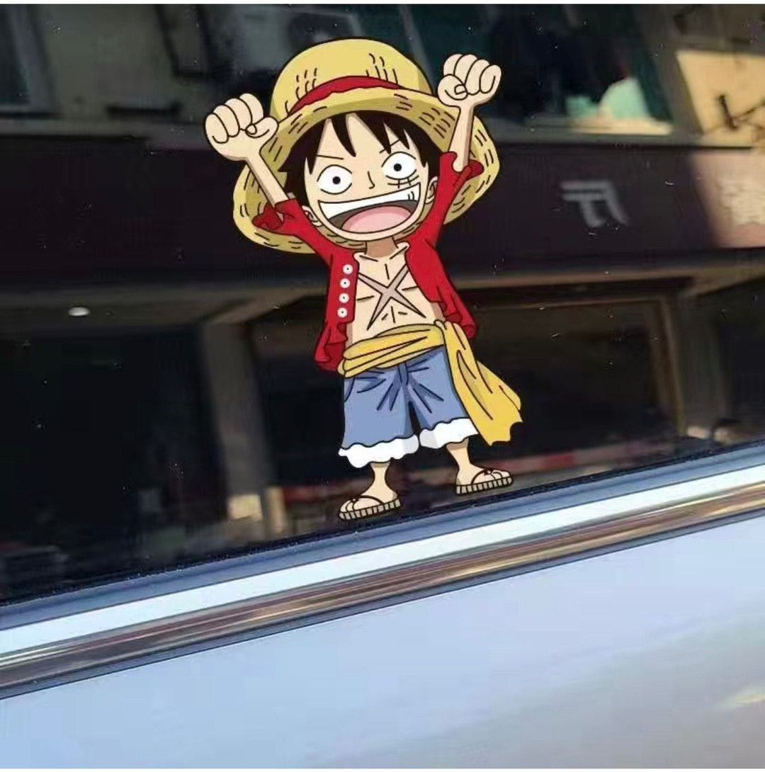 Anime OP Luffy Reflective Sticker - Etsy
