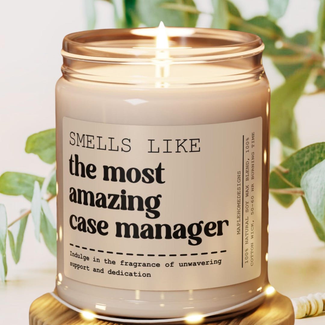 Case Manager Gift Case Management Candle Appreciation for Social Worker ...