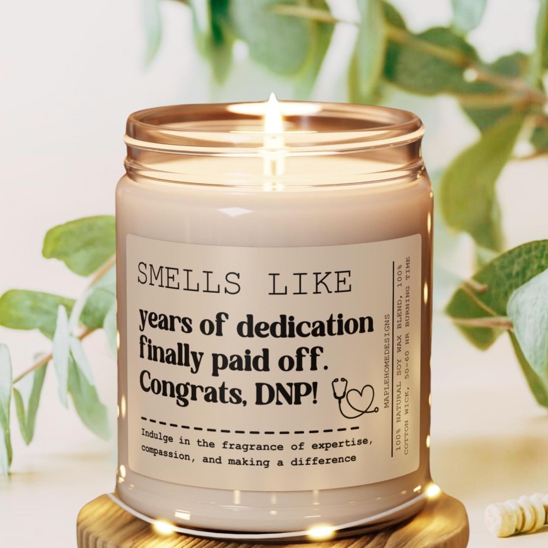 DNP Graduation Gift Candle Doctor of Nursing Practice Grad Congrats DNP ...