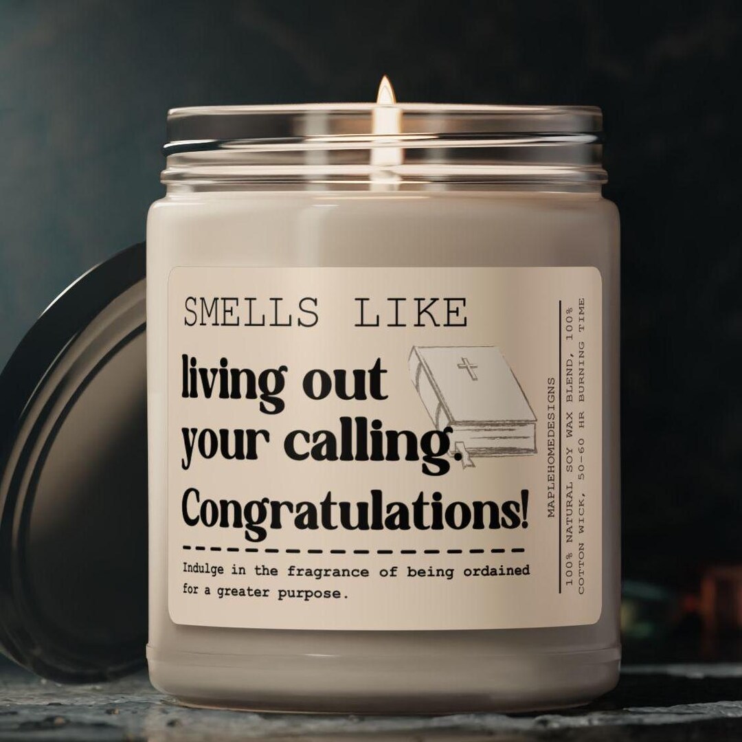 Ordination Gift Candle Pastor Ordination Gifts Deacon Ordination New ...