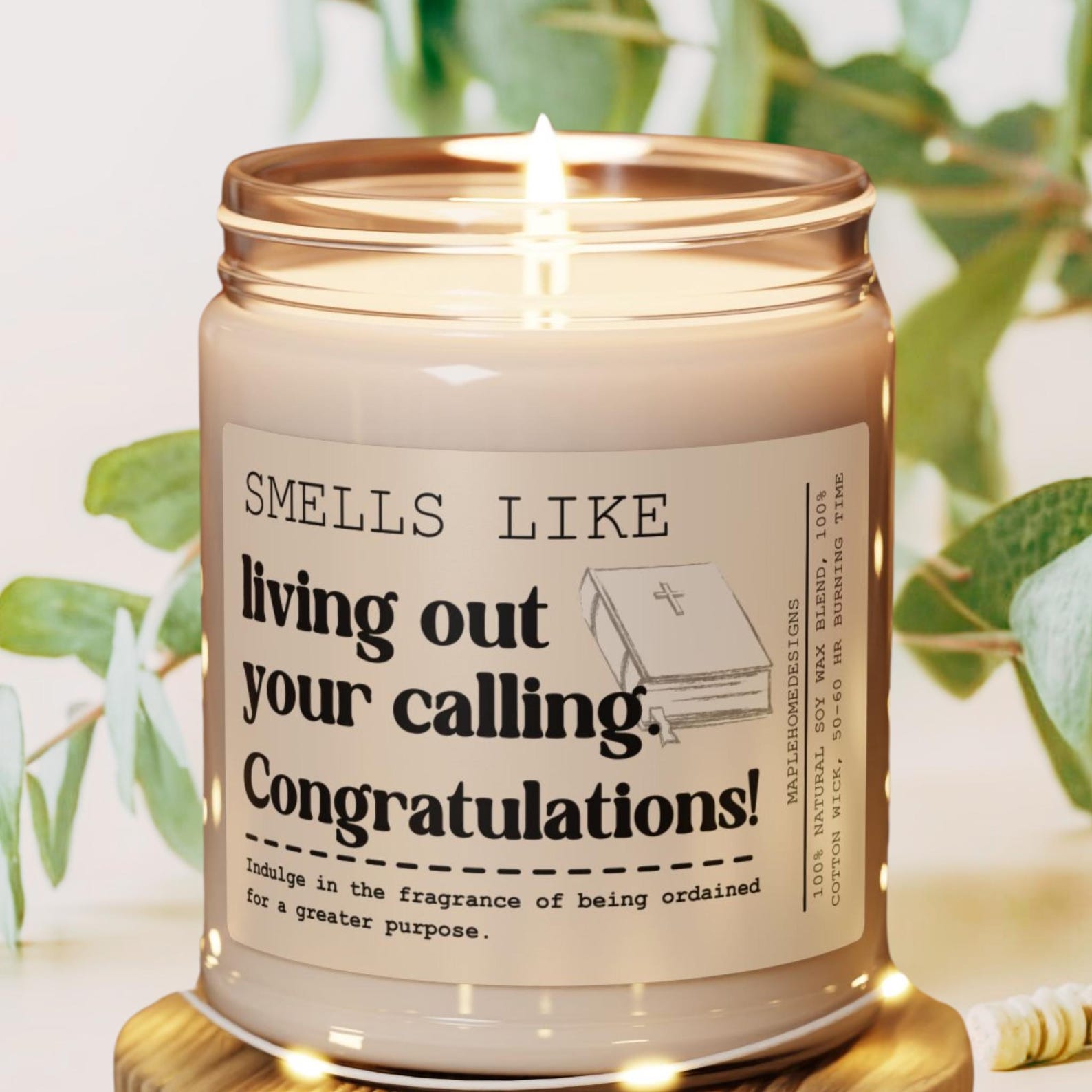 Ordination Gift Candle Pastor Ordination Gifts Deacon Ordination New ...