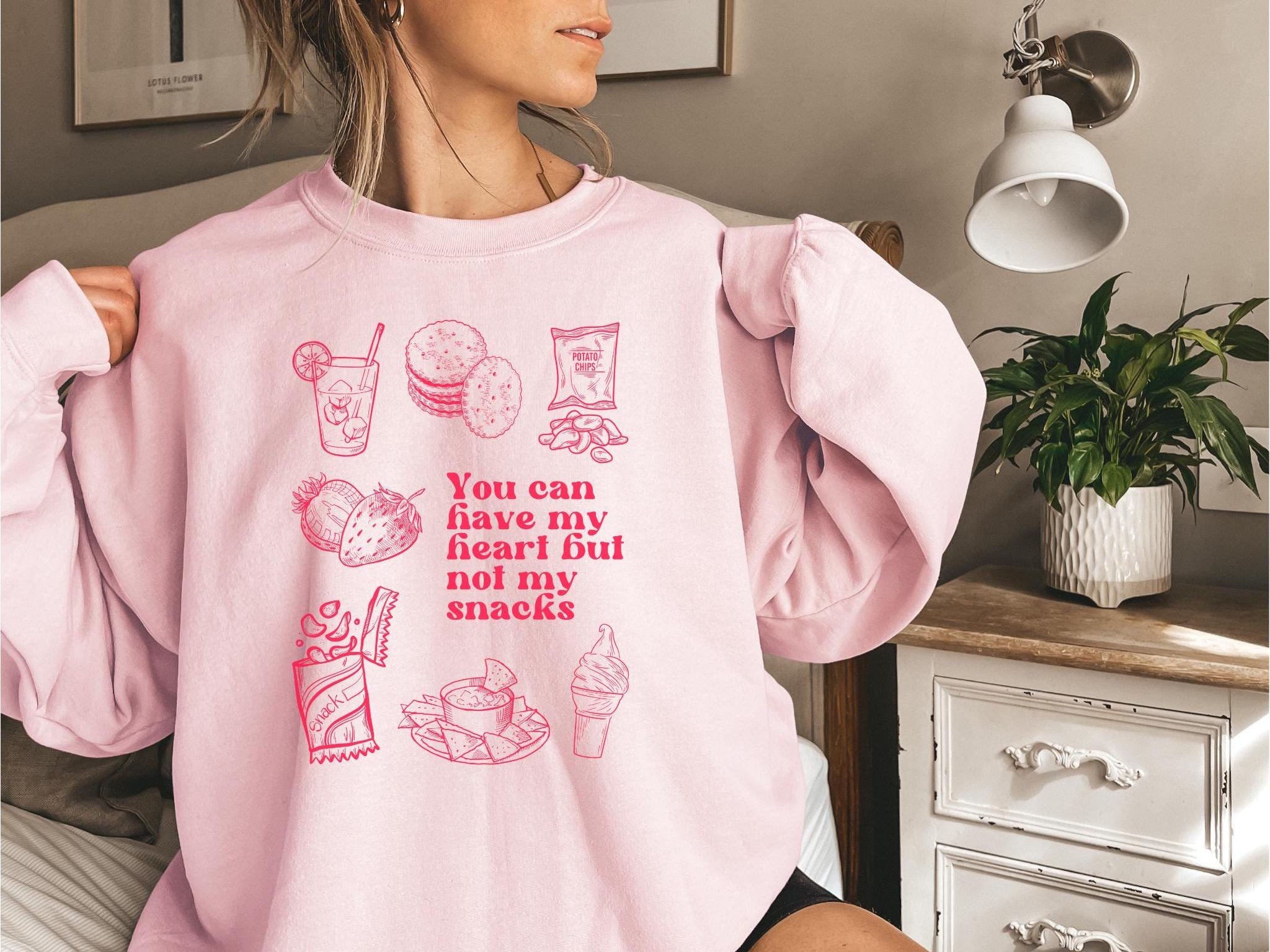 Snacks Are My Love Language Funny Valentine Sweatshirt XOXO Shirt ...