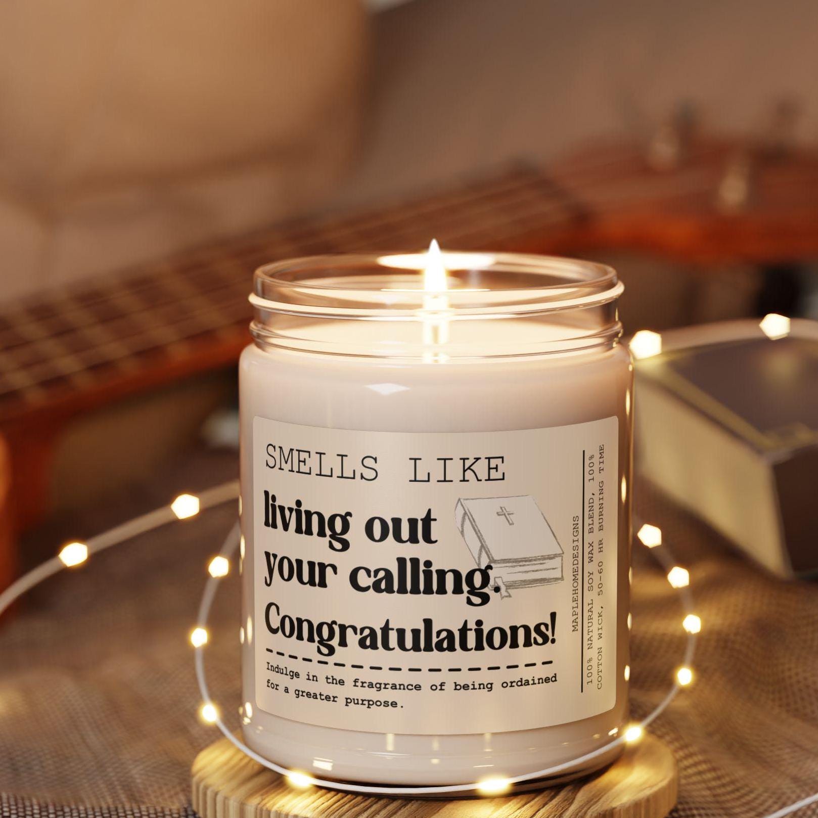 Ordination Gift Candle Pastor Ordination Gifts Deacon Ordination New ...