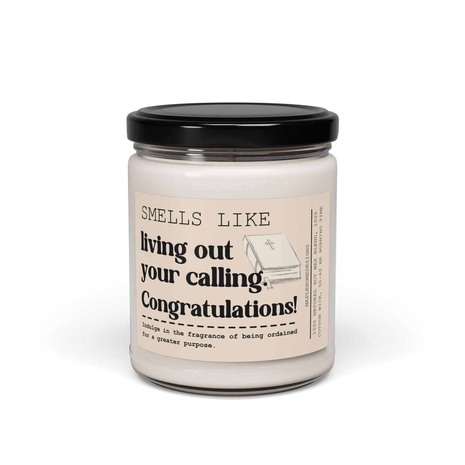 Ordination Gift Candle Pastor Ordination Gifts Deacon Ordination New ...