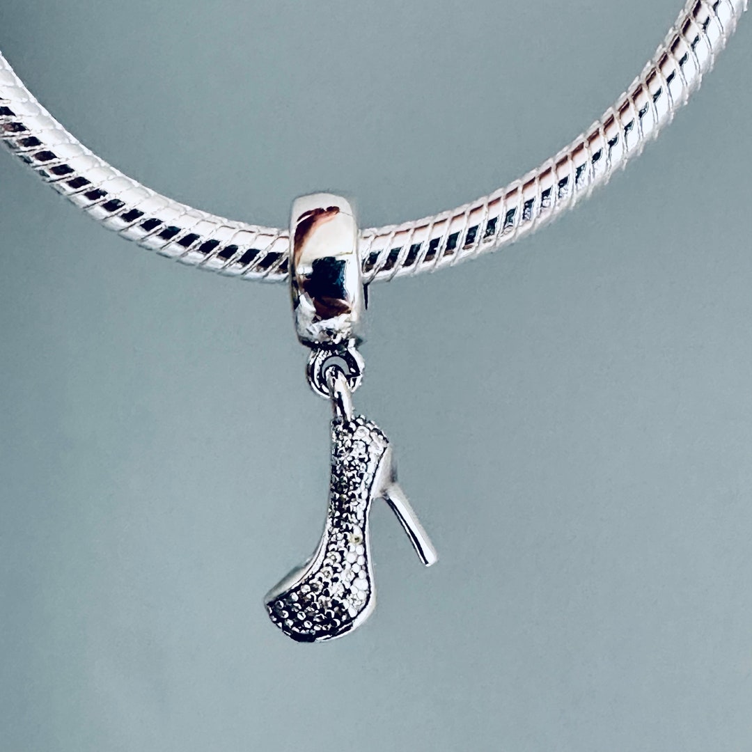 Authentic Pandora Charms,pandora Pave Stiletto Shoe Dangle Charm ...