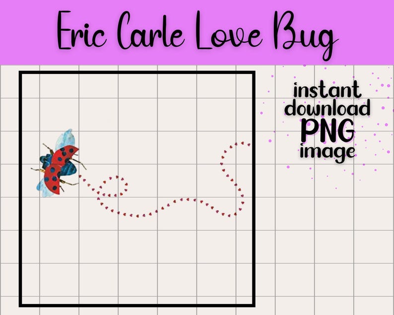 Eric Carle Ladybug PNG Clipart, Love Bug Theme (digital Download) - Etsy