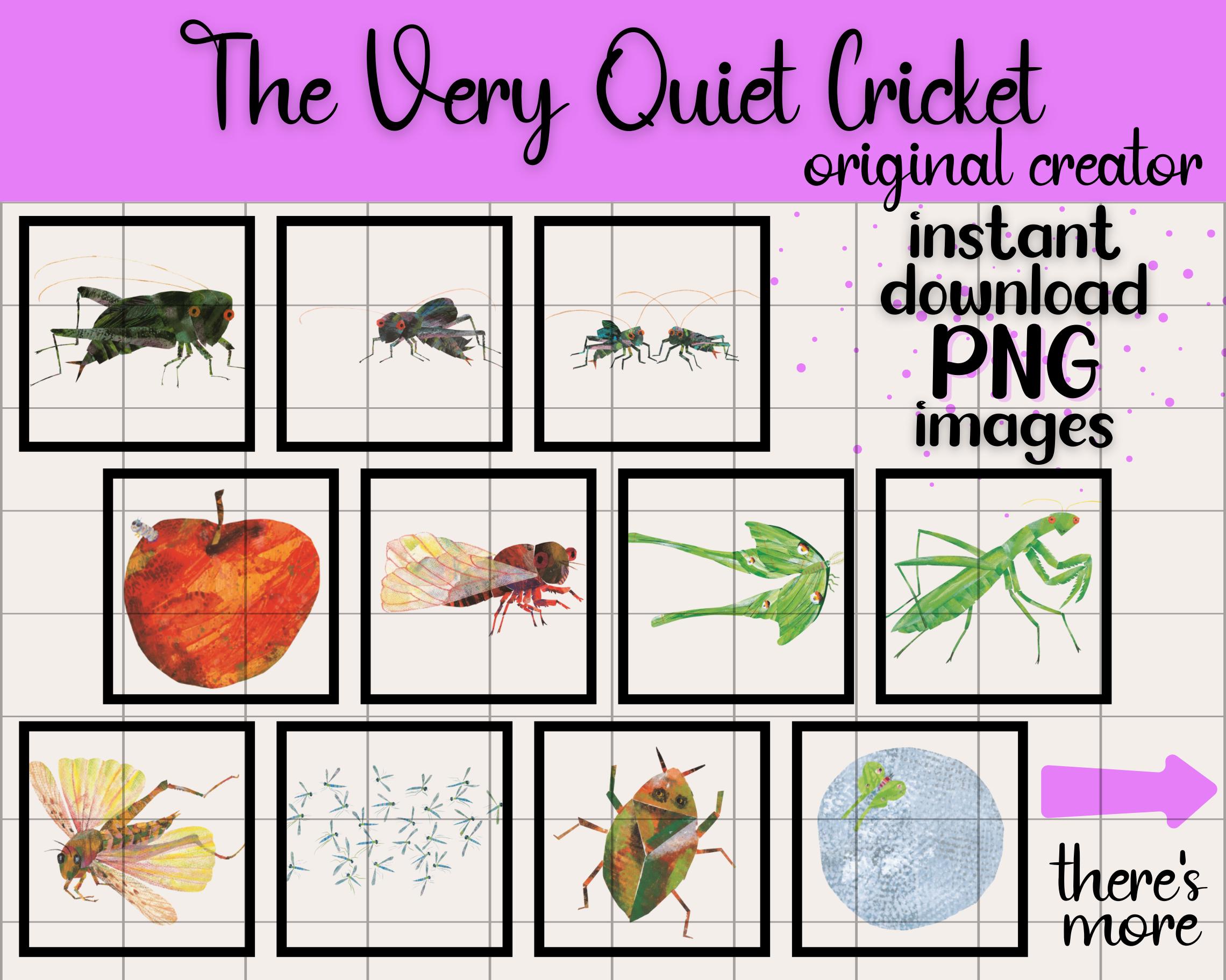 Eric Carle the Very Quiet Cricket Clip Art Set PNG Transparent Image ...