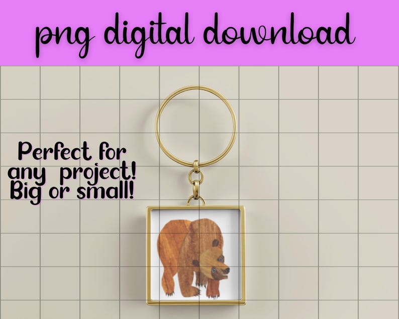 Brown Bear What Do You See? Clip Art Set | Transparent PNG Digital Download Eric Carle Printable ...