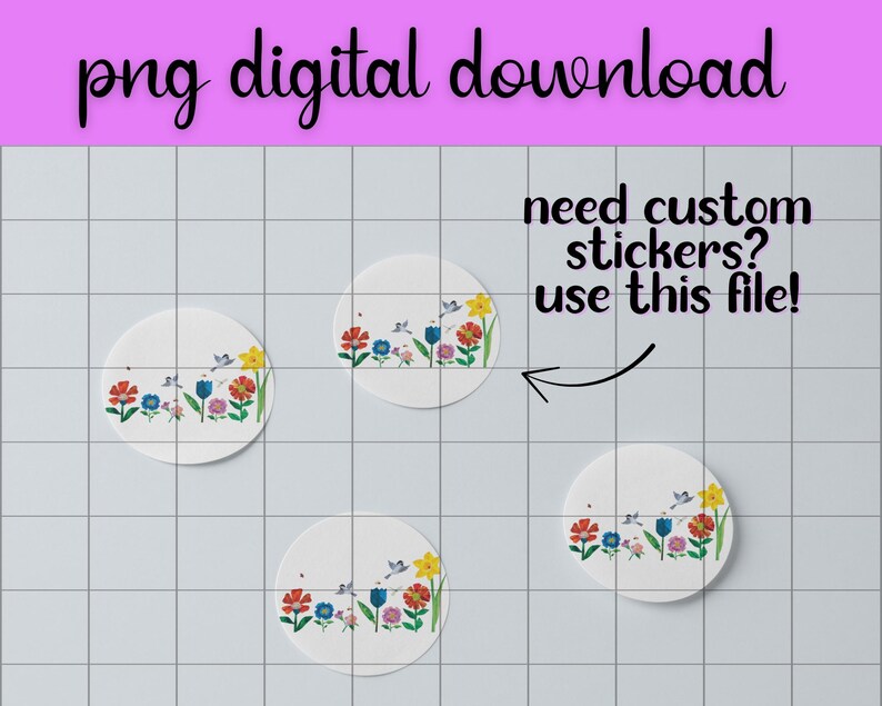Eric Carle Spring Flowers PNG Transparent Image Digital Download for ...