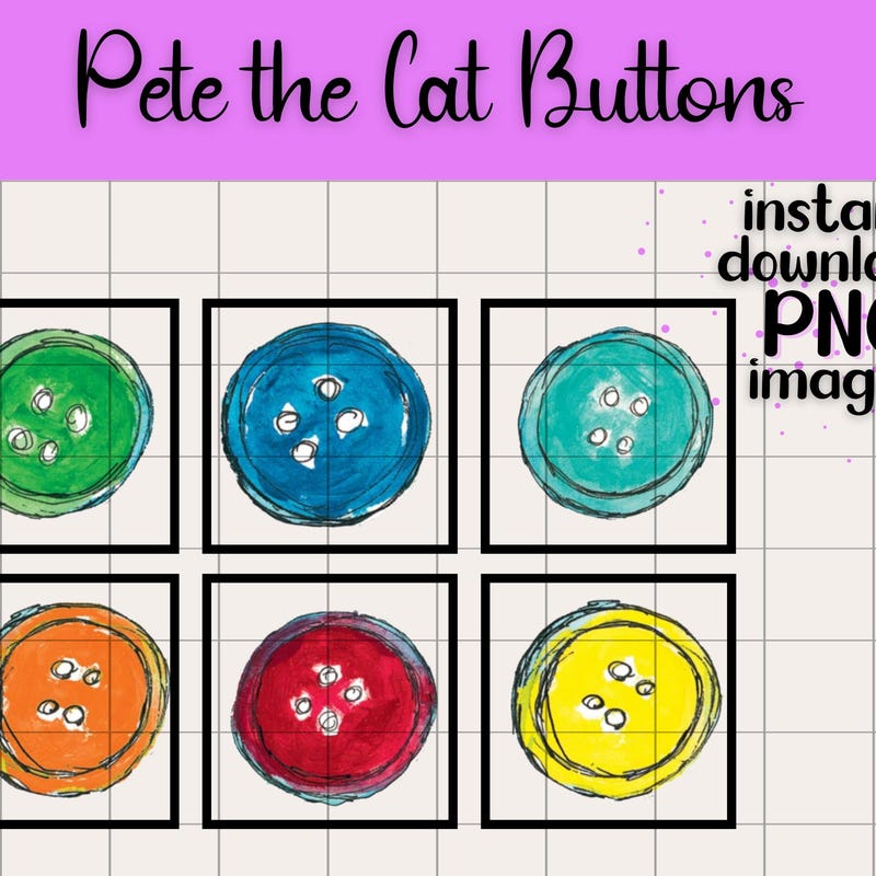 Cat Buttons - Etsy