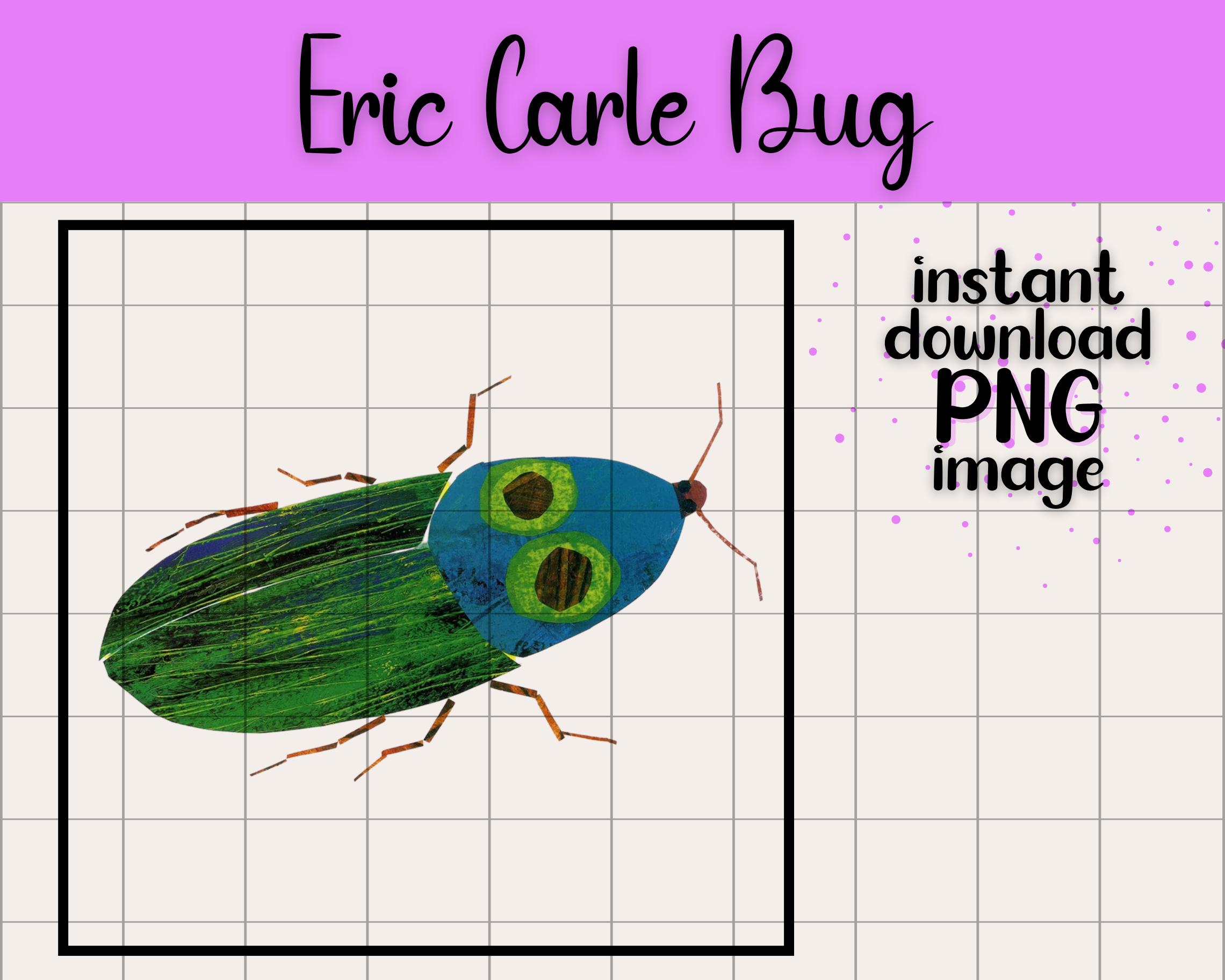 Eric Carle Inspired Bug Clipart, Transparent PNG (digital Download) - Etsy