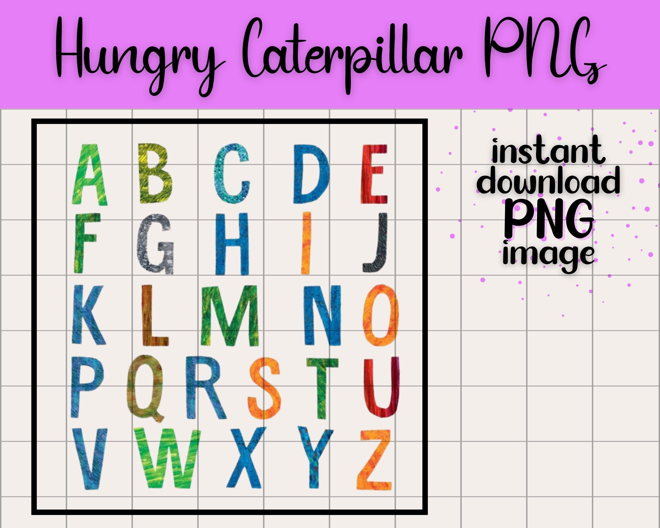 Hungry Caterpillar Alphabet Single PNG Transparent Image Digital ...