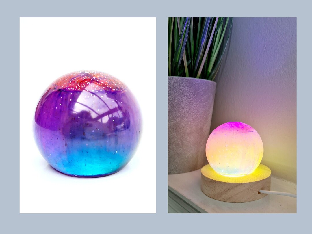 Medium Resin Cast, Mood Lighting With USB Light Base, Bespoke Night ...