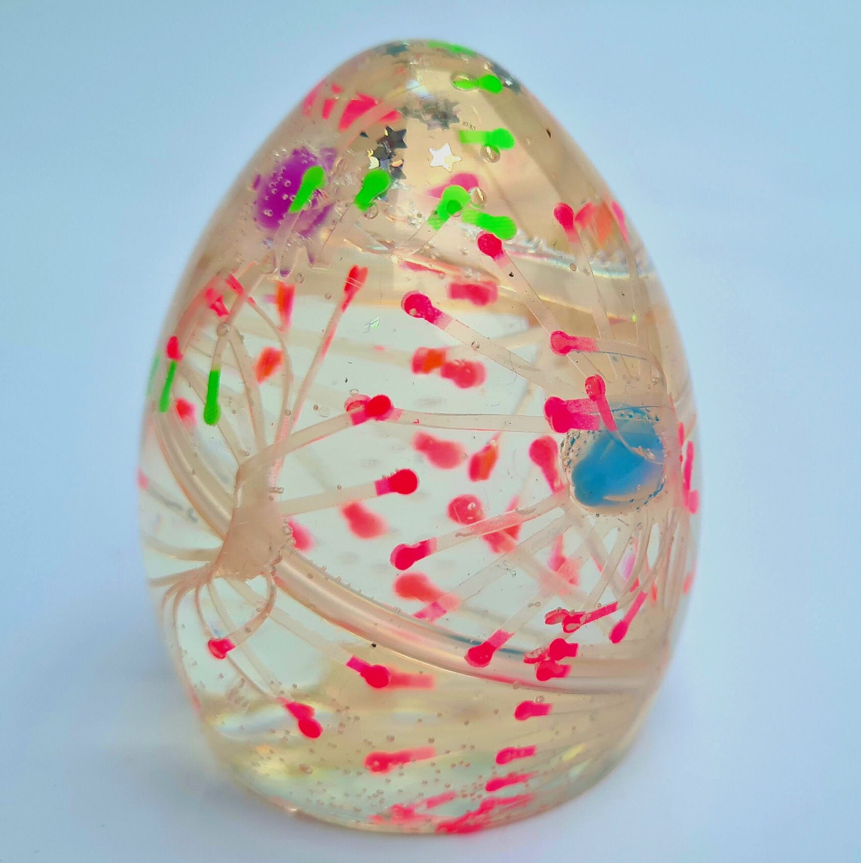 Small Resin Cast Ovoid, Mood Lighting With Wooden USB Light Base ...