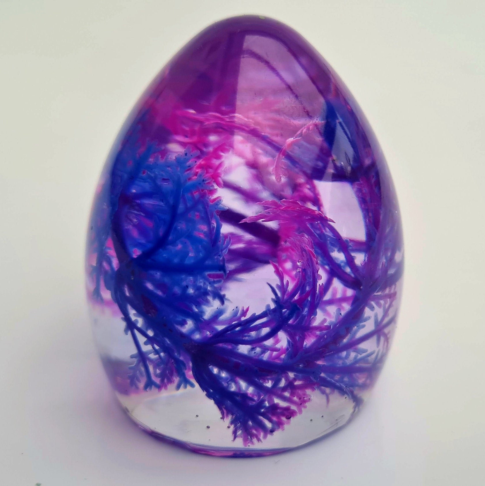 Small Resin Cast Ovoid, Mood Lighting With Wooden USB Light Base ...