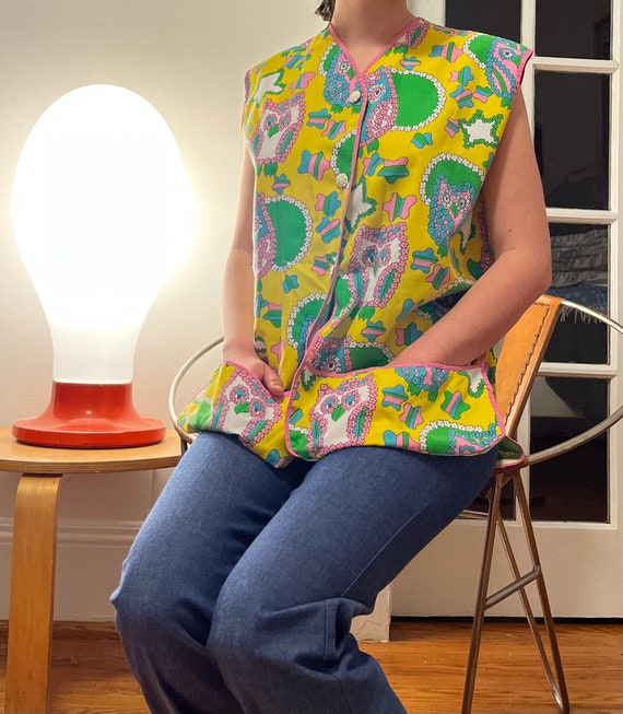 vintage 1960s smock apron - Gem