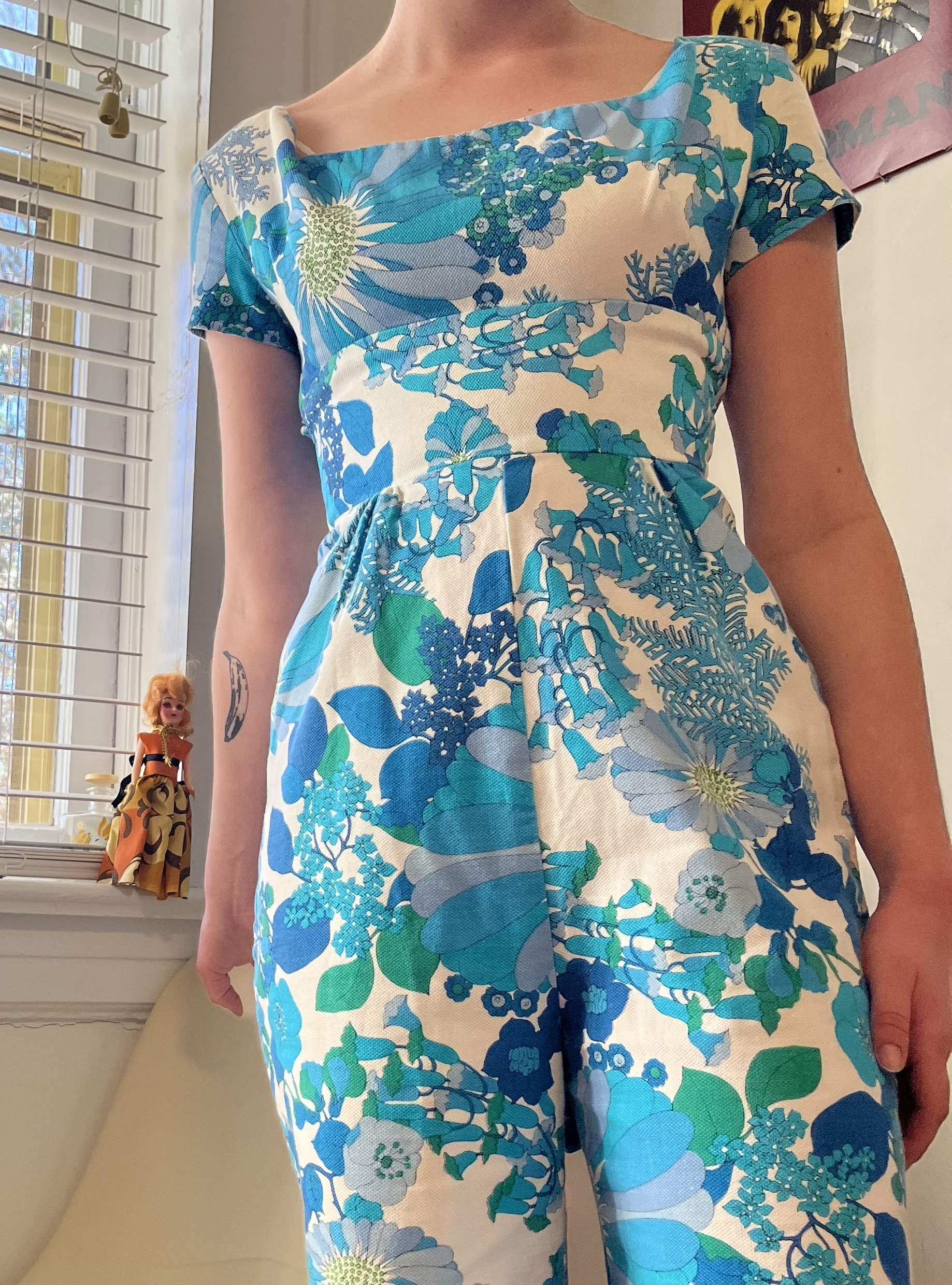Gorgeous One of a Kind 1960s Floral Hawaiian Bell Bottom Jumpsuit - Etsy