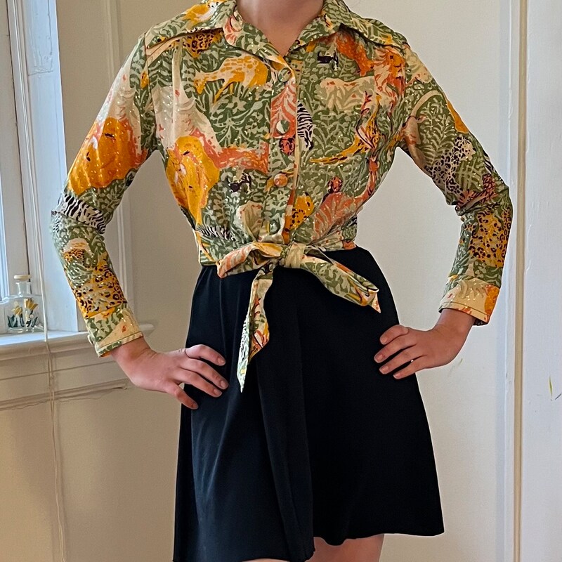 Fox Print Dress - Etsy