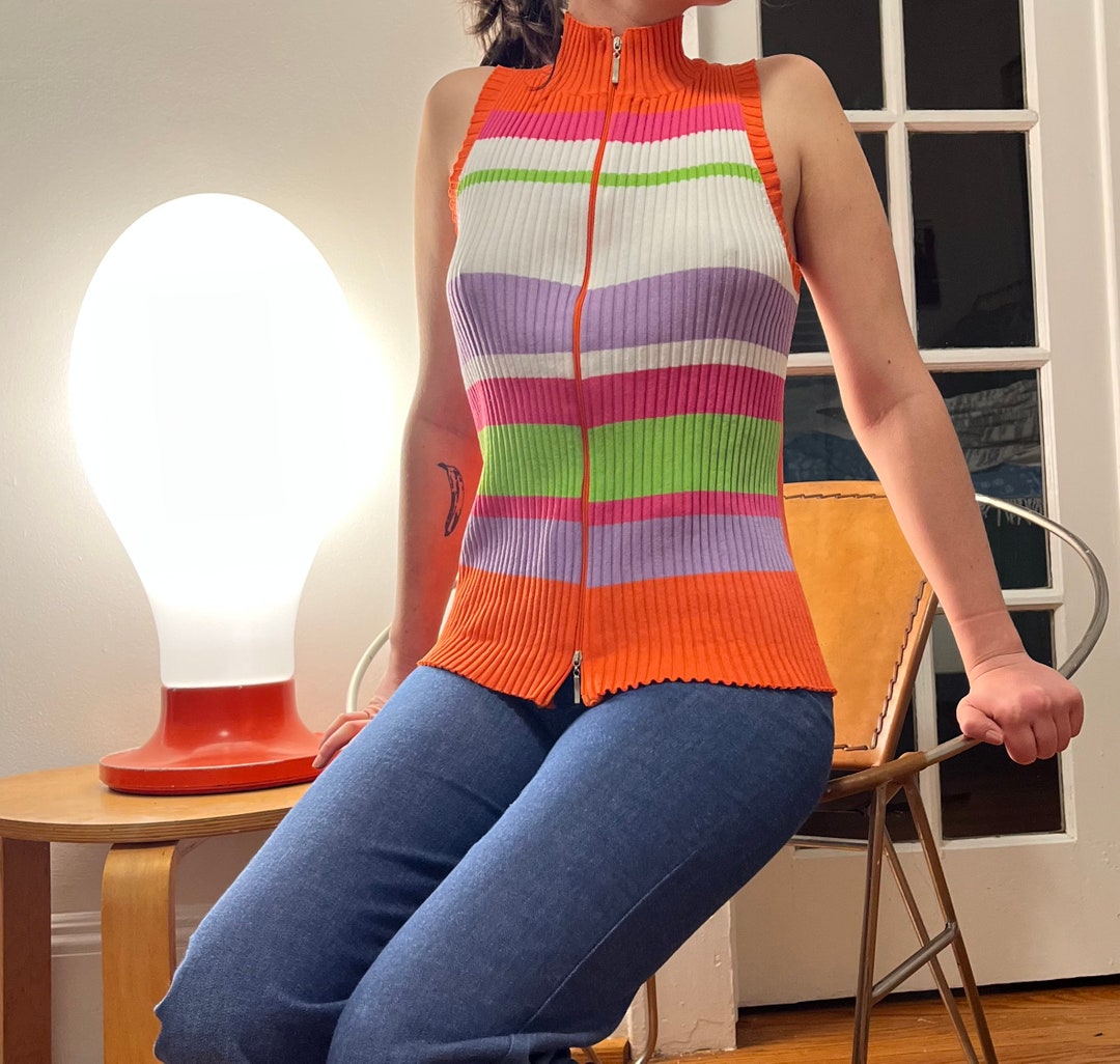 Mod Color Block Blouse - Etsy