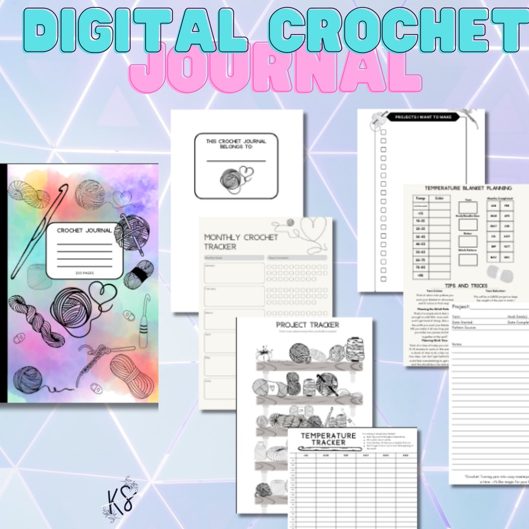 Digital Crochet Journal Download .PDF, Track Projects, Temperature ...