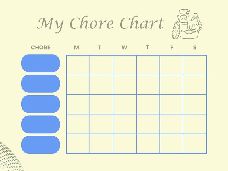 My Chore Chart - Etsy