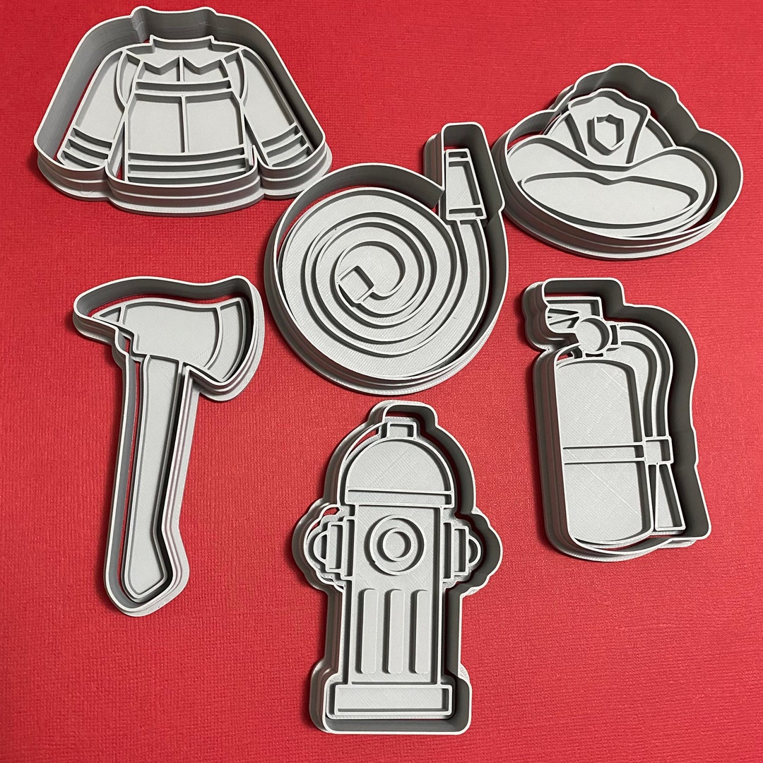 Fire Fighter Cookie Cutters - Etsy