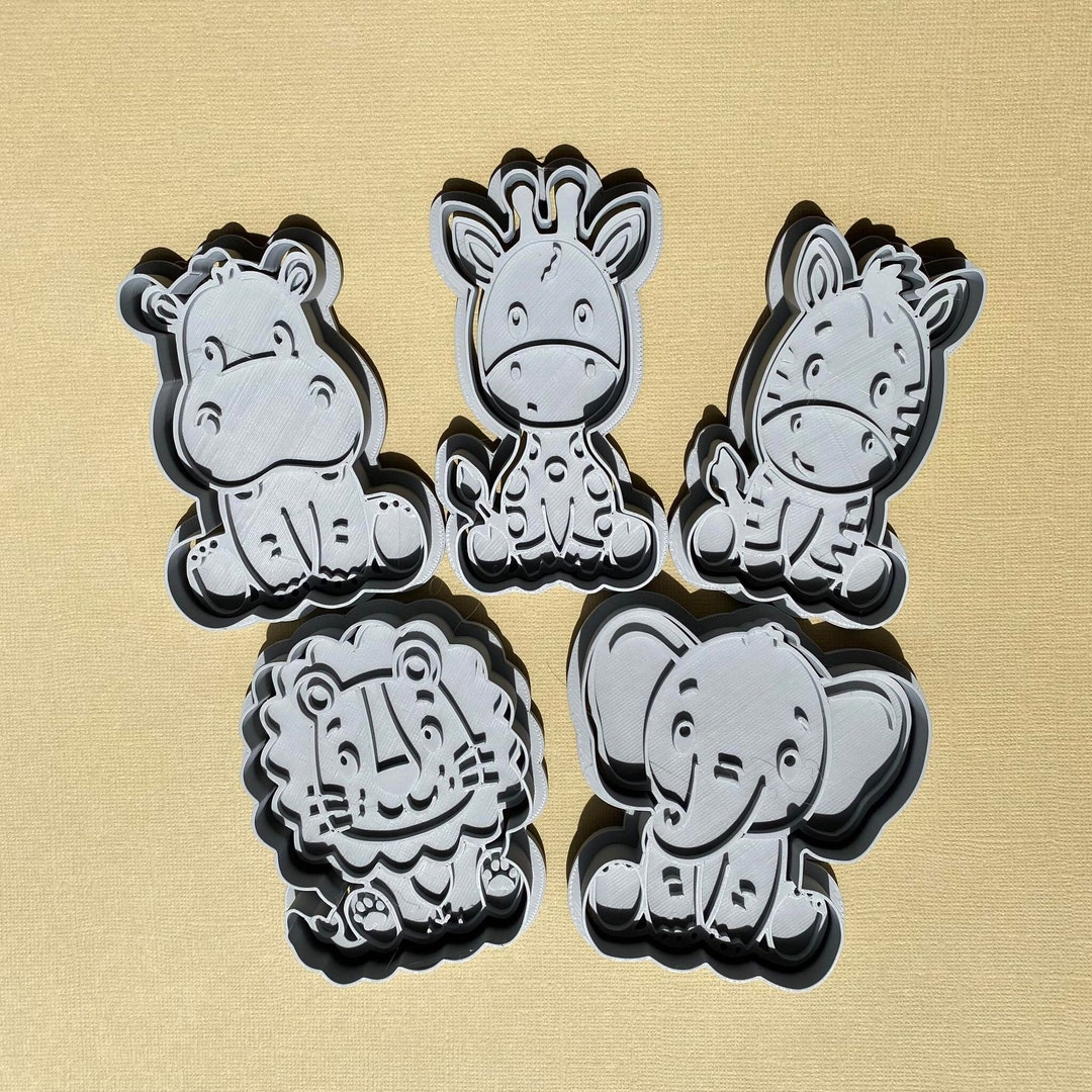 Safari Animals Cookie Cutters - Etsy