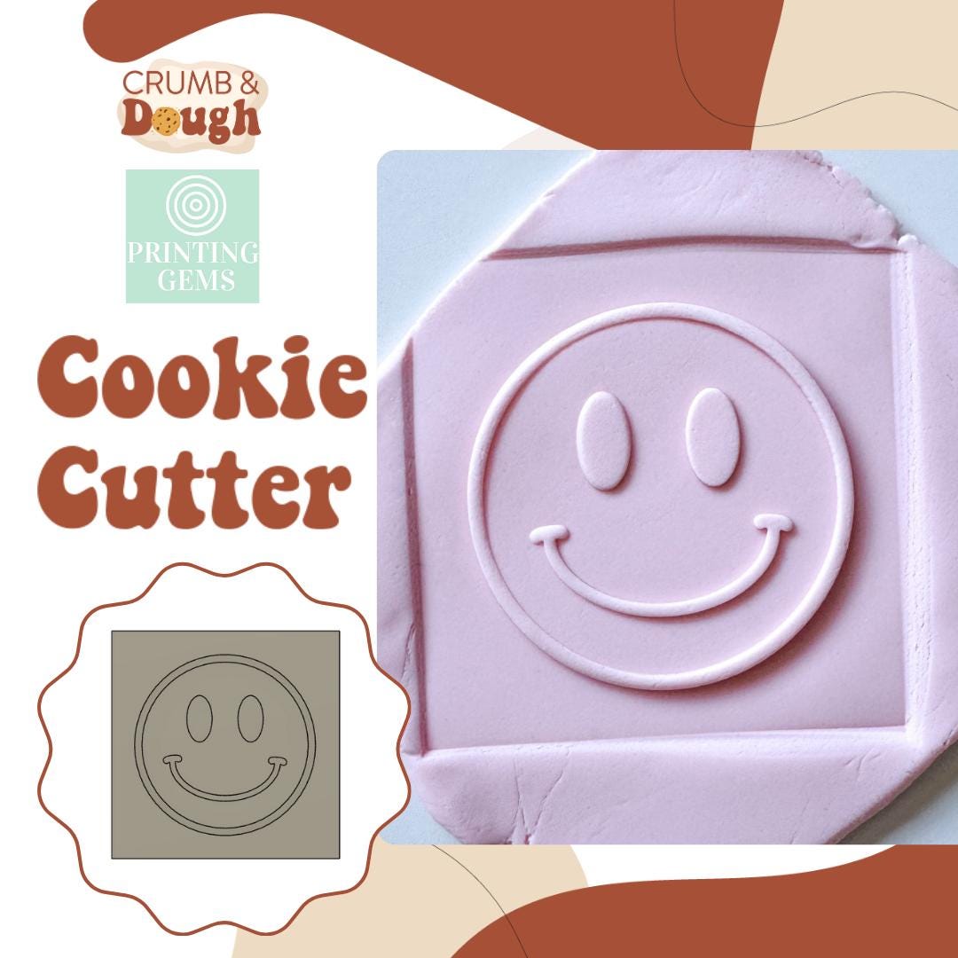 Smiley Face Raised Stamp by Crumb and Dough - Etsy