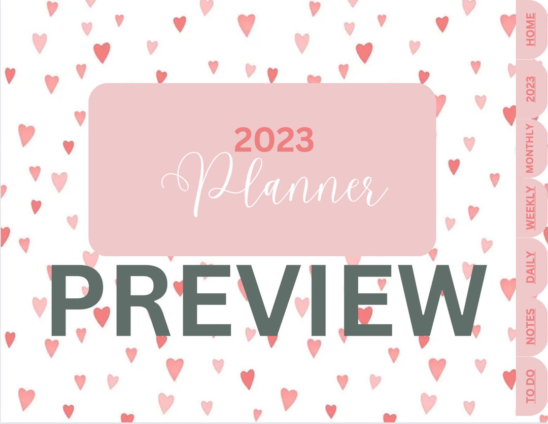 HEART DIGITAL PLANNER - Etsy