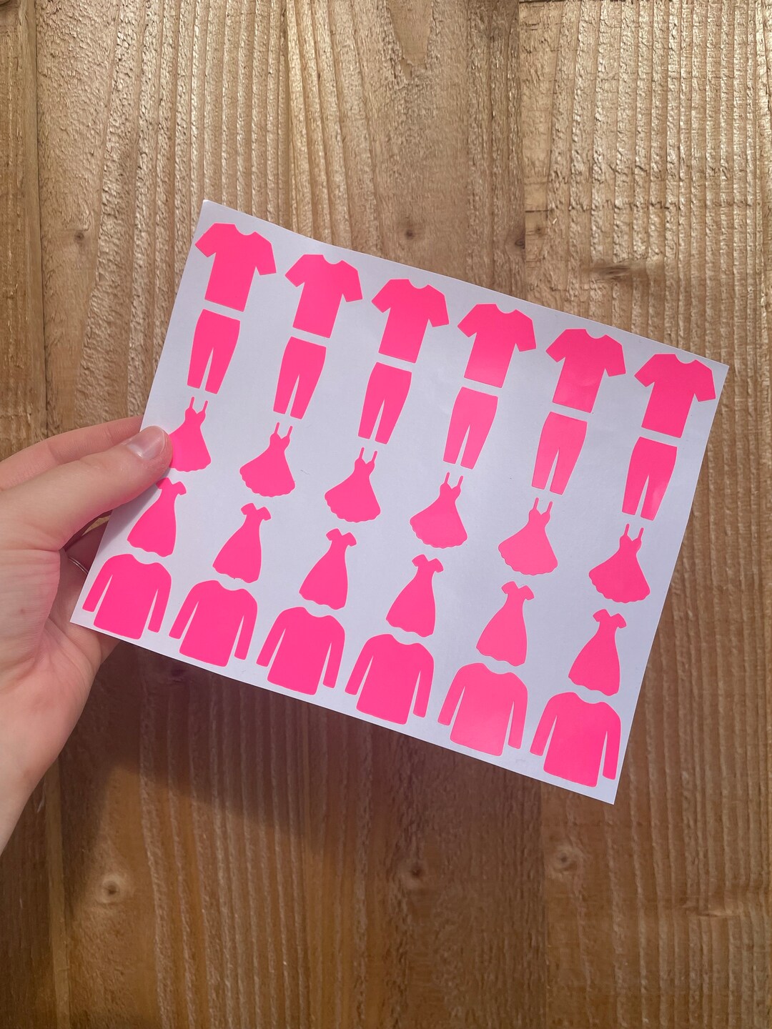 Clothes Stickers 3cm Tall 50 Stickers Clothes Journalling Scrapbooking ...