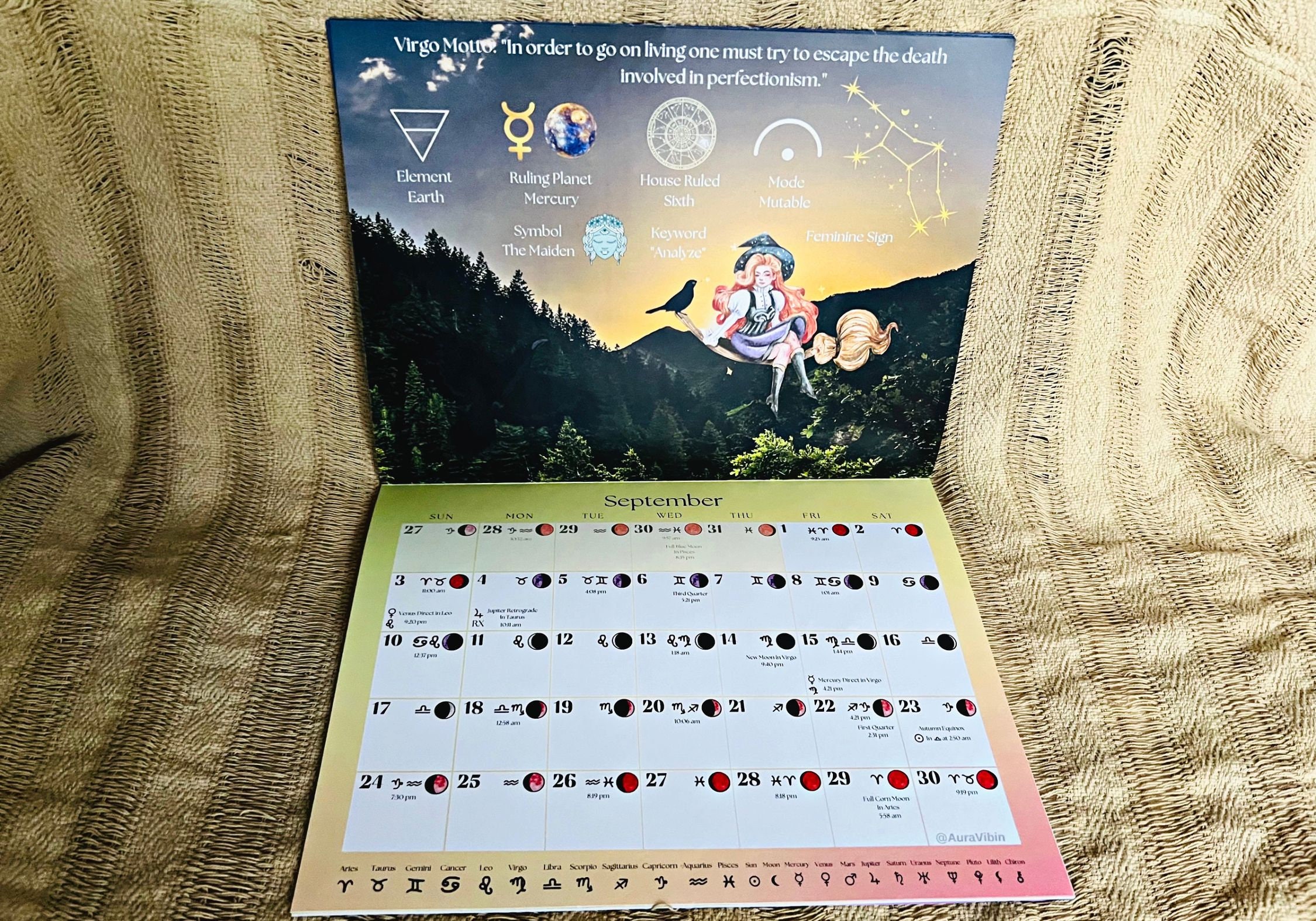 2023 Astrology Calendar: Flowing With the Moon - Etsy