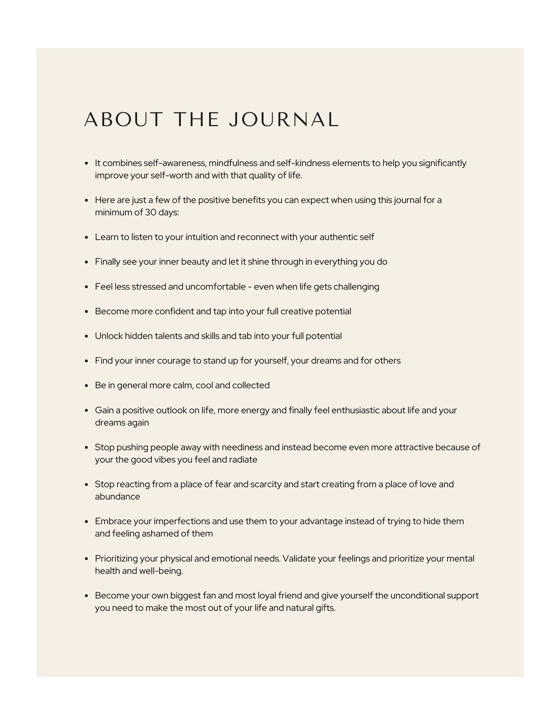 The Ultimate Self Worth Mastery Journal - Etsy