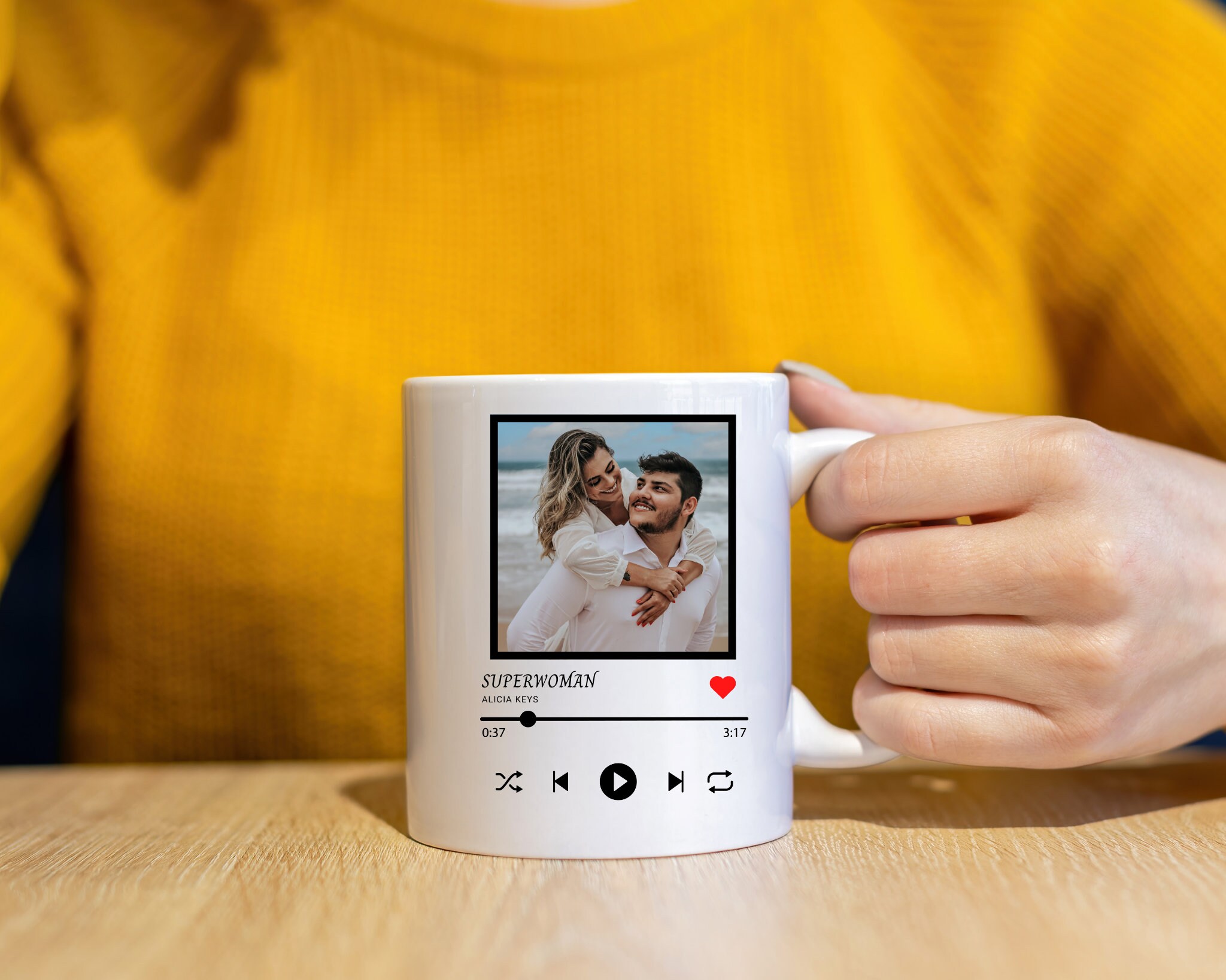 Spotify Custom Coffee Mug, Personalized Gift, Gift for Her , Couple ...