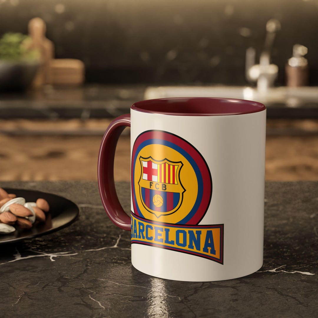 Barcelona Coffee Mug - Barcelona-inspired Football Mug - Bold Sports ...