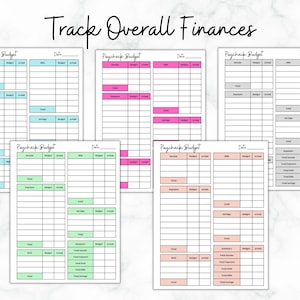 Budget Planner, Budget Bundle, Fillable Budget Template, Printable ...