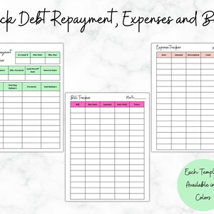 Budget Planner, Budget Bundle, Fillable Budget Template, Printable ...