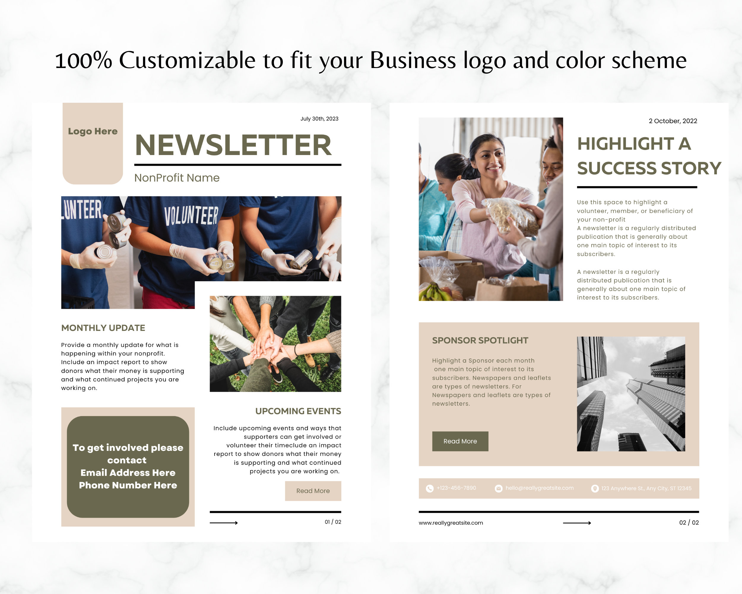 Small Business Newsletter, Newsletter Template, Small Business ...