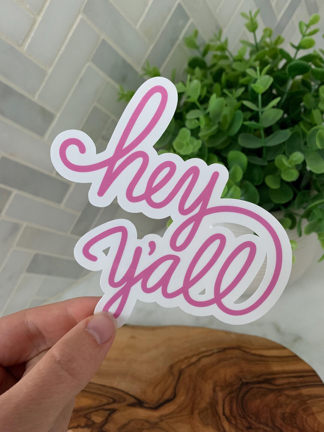 Hey Y'all Sticker, Southern Sayings Sticker, Waterproof Sticker for ...