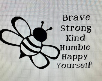 Cute Bee Png Clipart Bee Kind Bee Brave Bee Bold Bee - Etsy