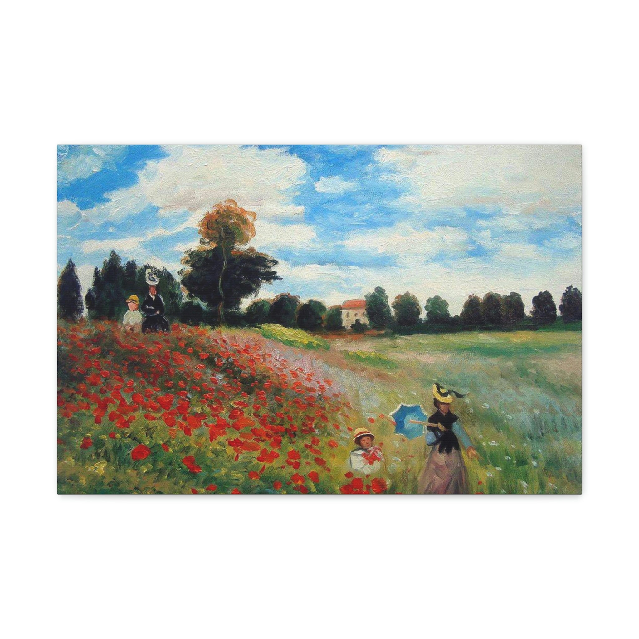 The Poppy Field Near Argenteuil, 1873 by Claude Monet 24 X 16 - Etsy