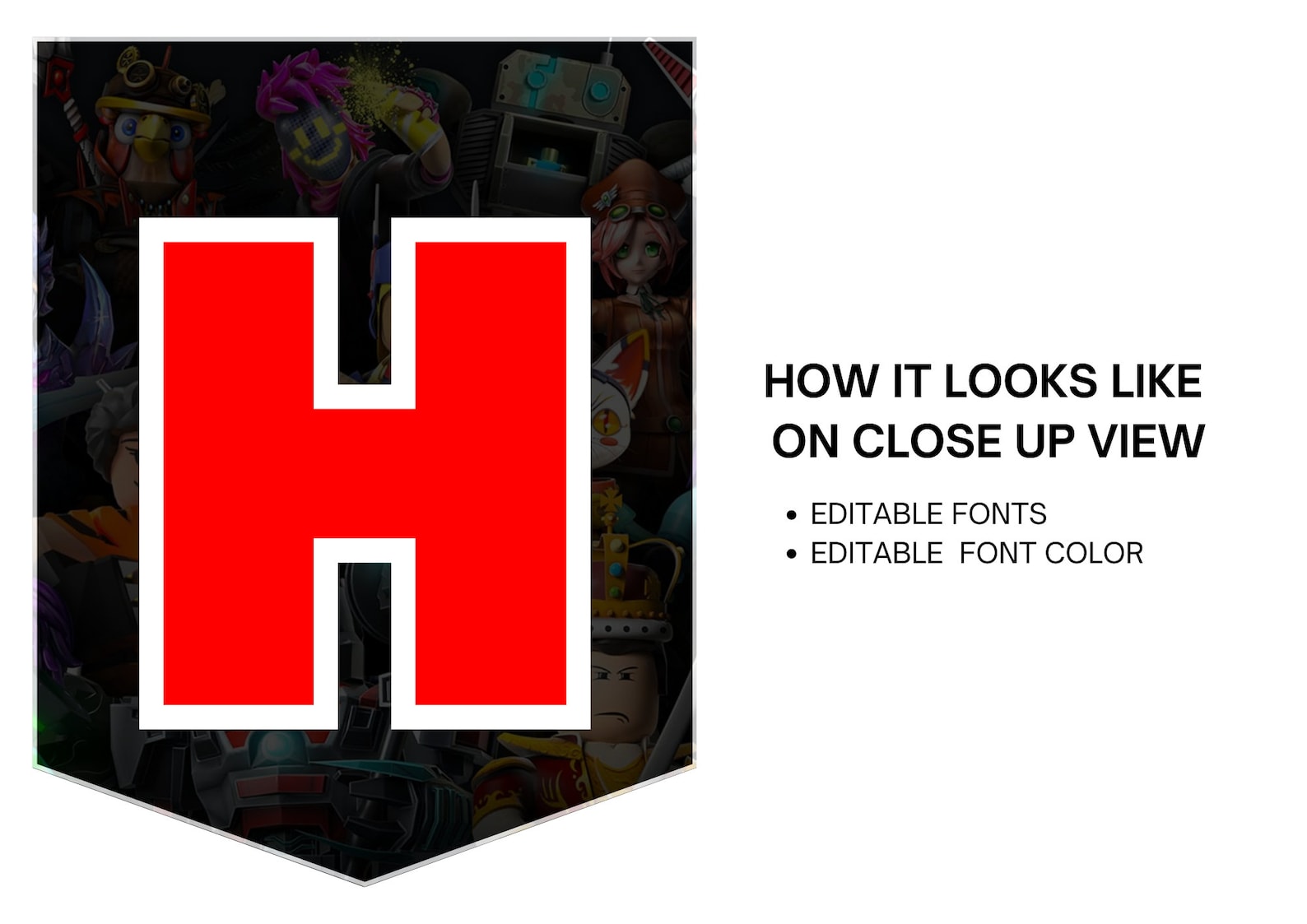 Roblox Party Label Editable Template, Roblox Theme Party Labels, Roblox ...