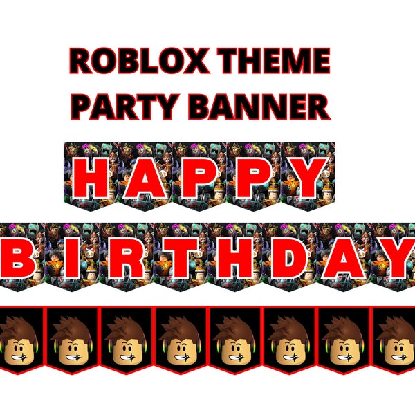Roblox Party Supplies - Etsy