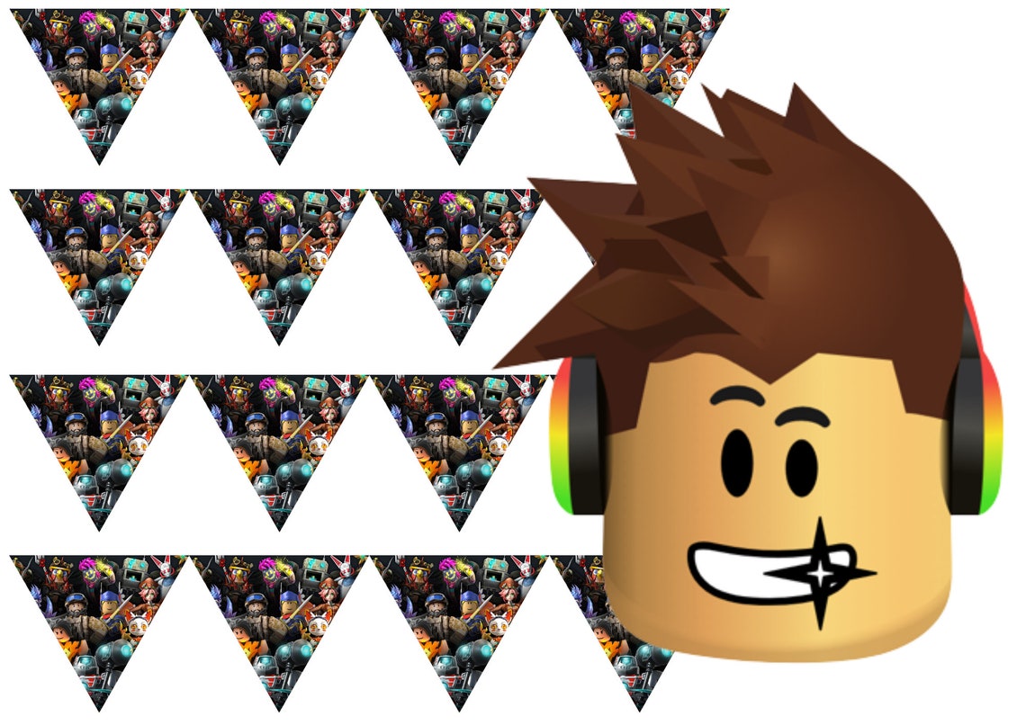 Roblox Party Label Editable Template, Roblox Theme Party Labels, Roblox ...