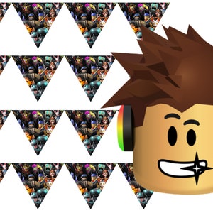 Roblox Party Label Editable Template, Roblox Theme Party Labels, Roblox ...