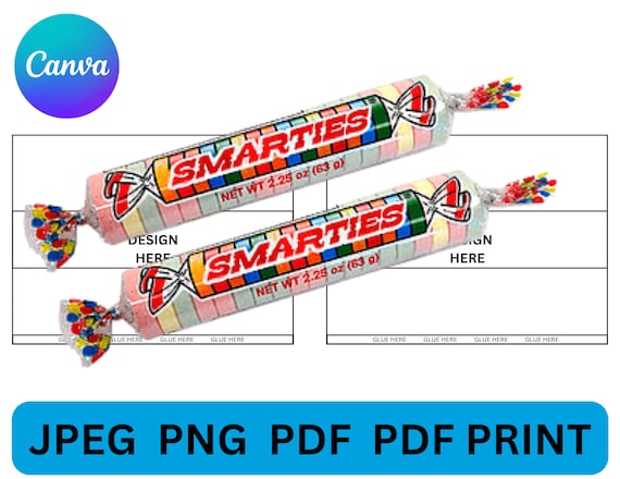 Smarties Box Template