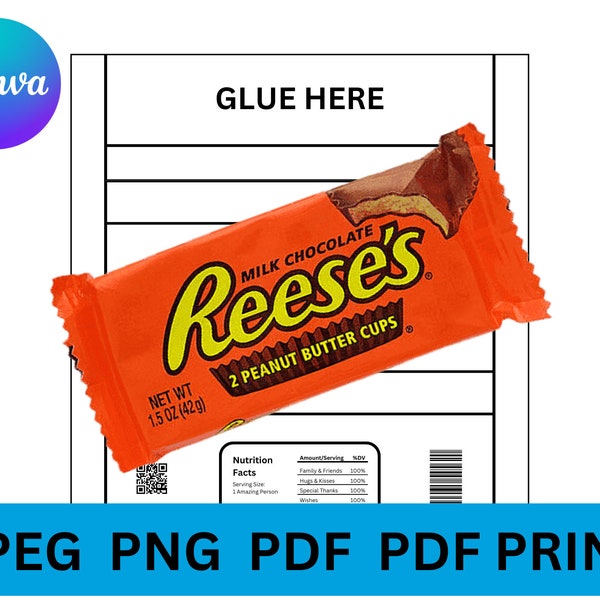 Reese’s Template - Etsy