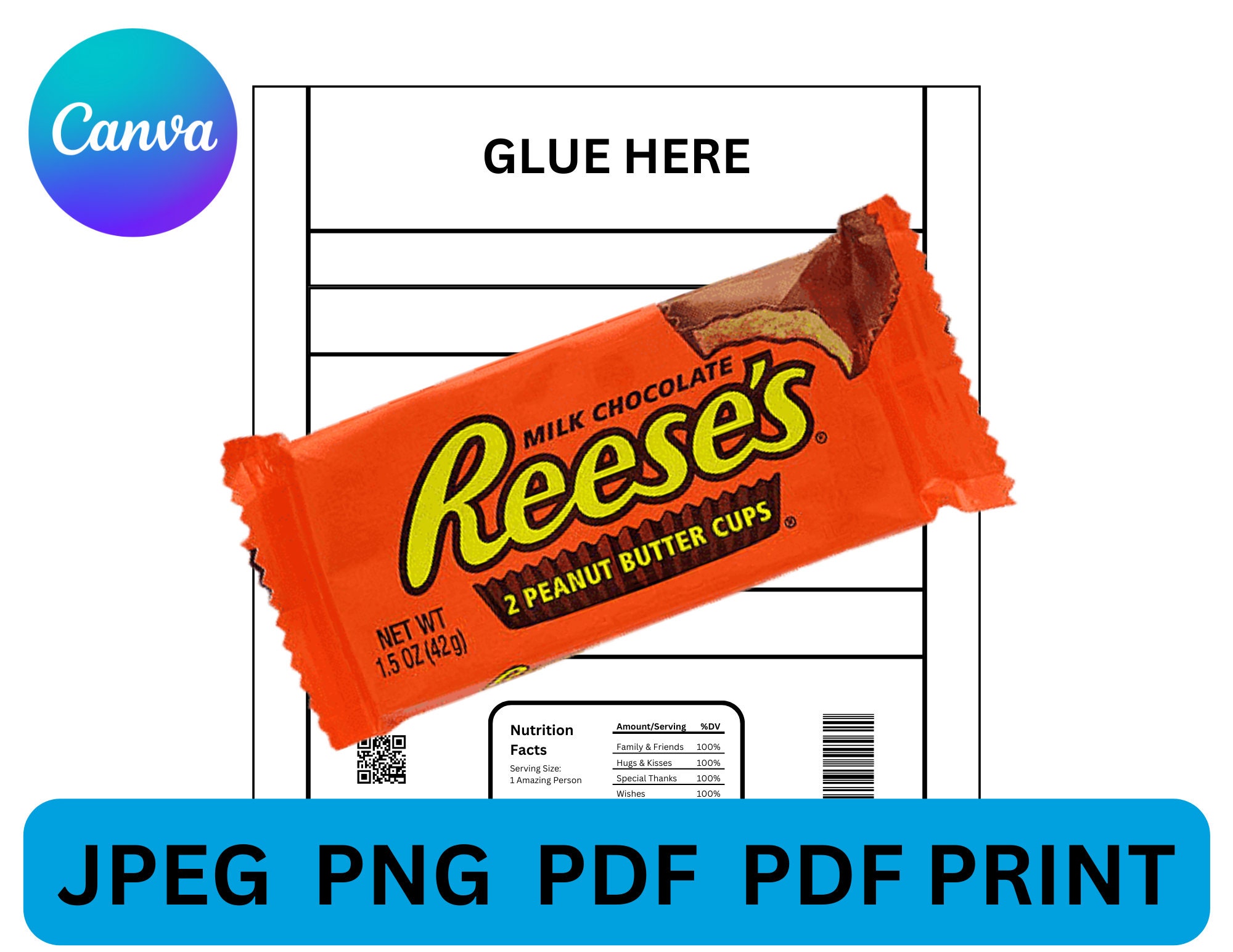 Reeses Peanut Butter Cup Wrapper