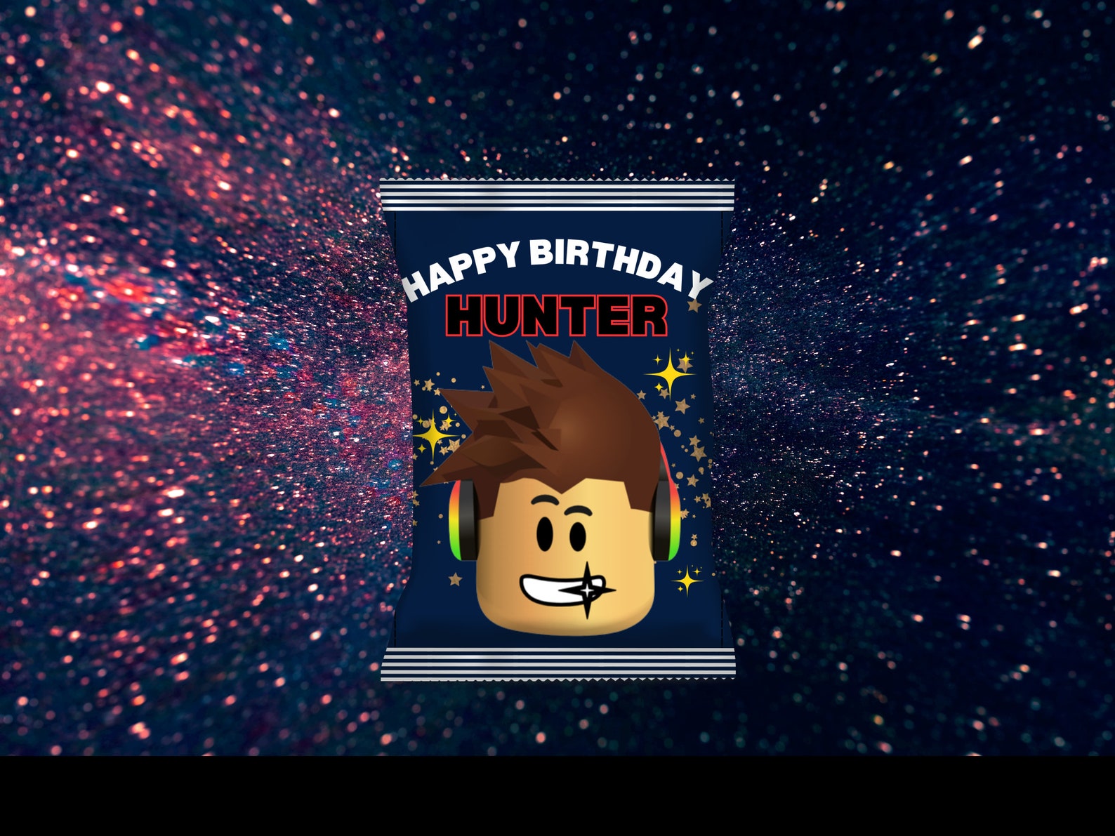 Roblox Party Label Editable Template, Roblox Theme Party Labels, Roblox ...