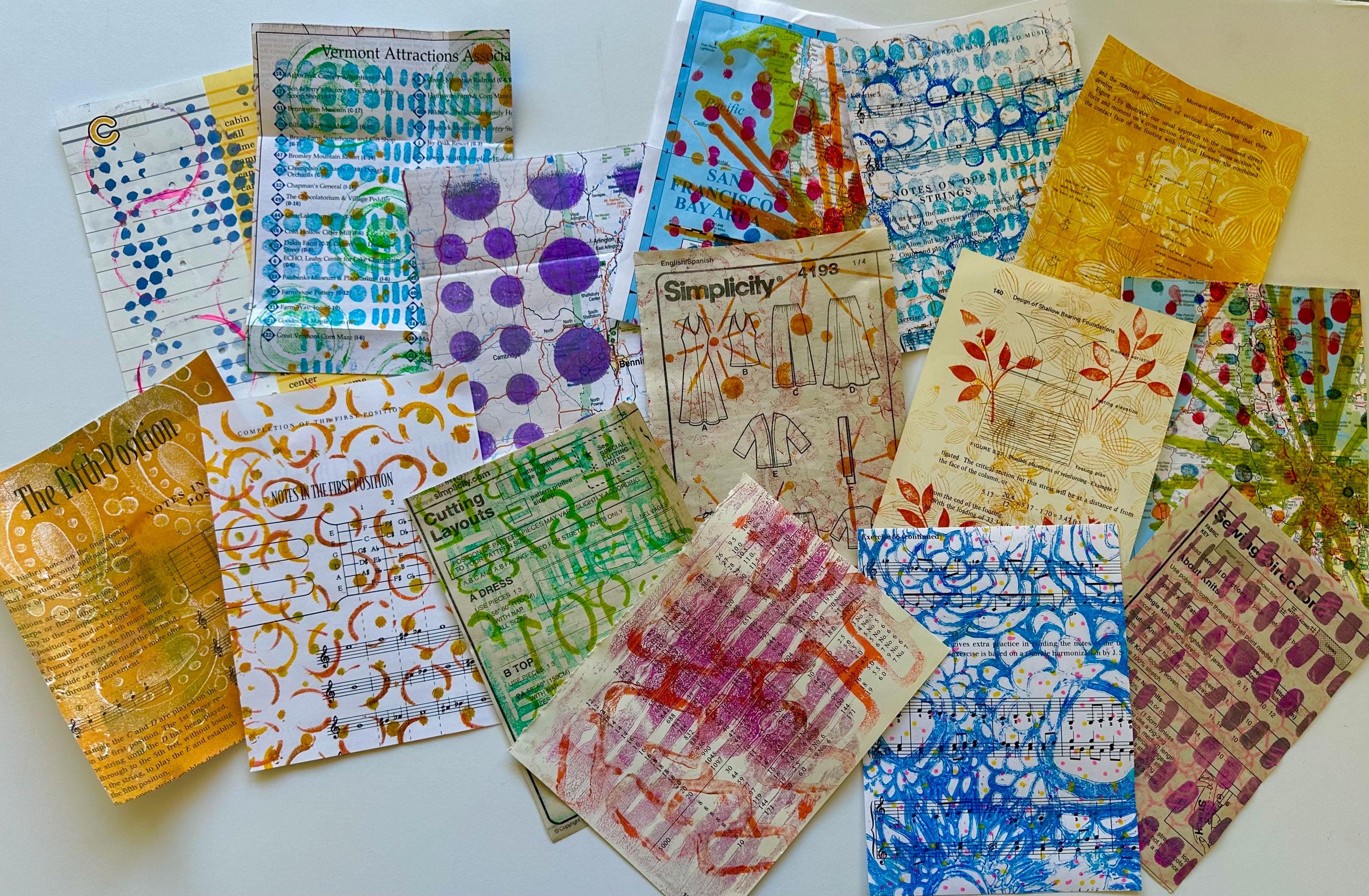 Junk Jounal Paper Fodder Collage Pages Mixed Media Ephemera Art ...