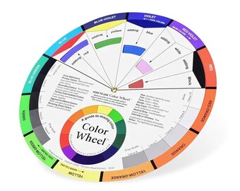 Large Creative Color Wheel, Mixing Guide Great for Matching Colors in ...